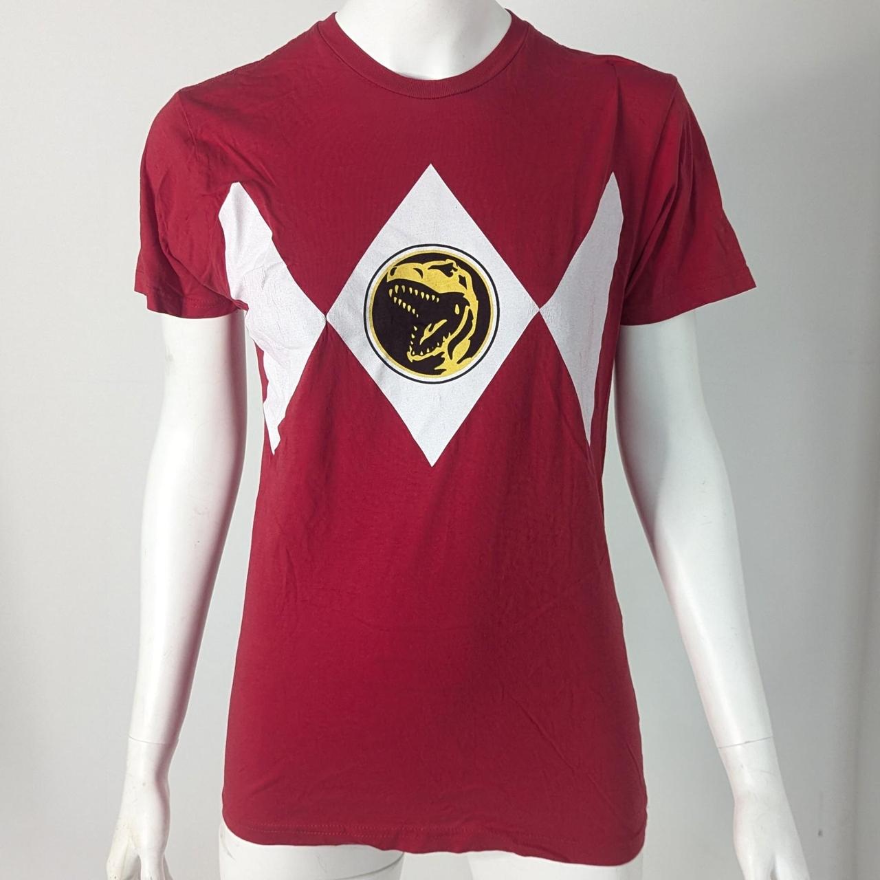 Red Mighty Morphin Power Rangers shirt The... - Depop