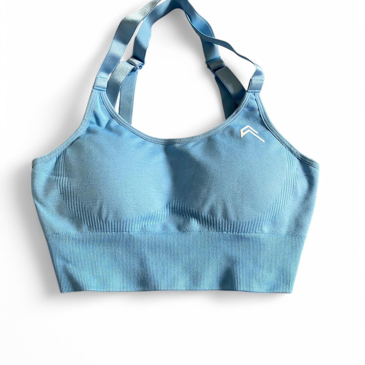 Blue Oner Active Sports Bra Size S (bust: 82-89... | Depop