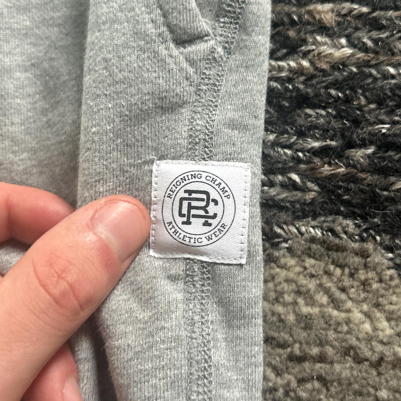 REIGNING CHAMP Gray essentials sweatpants. This is a... - Depop