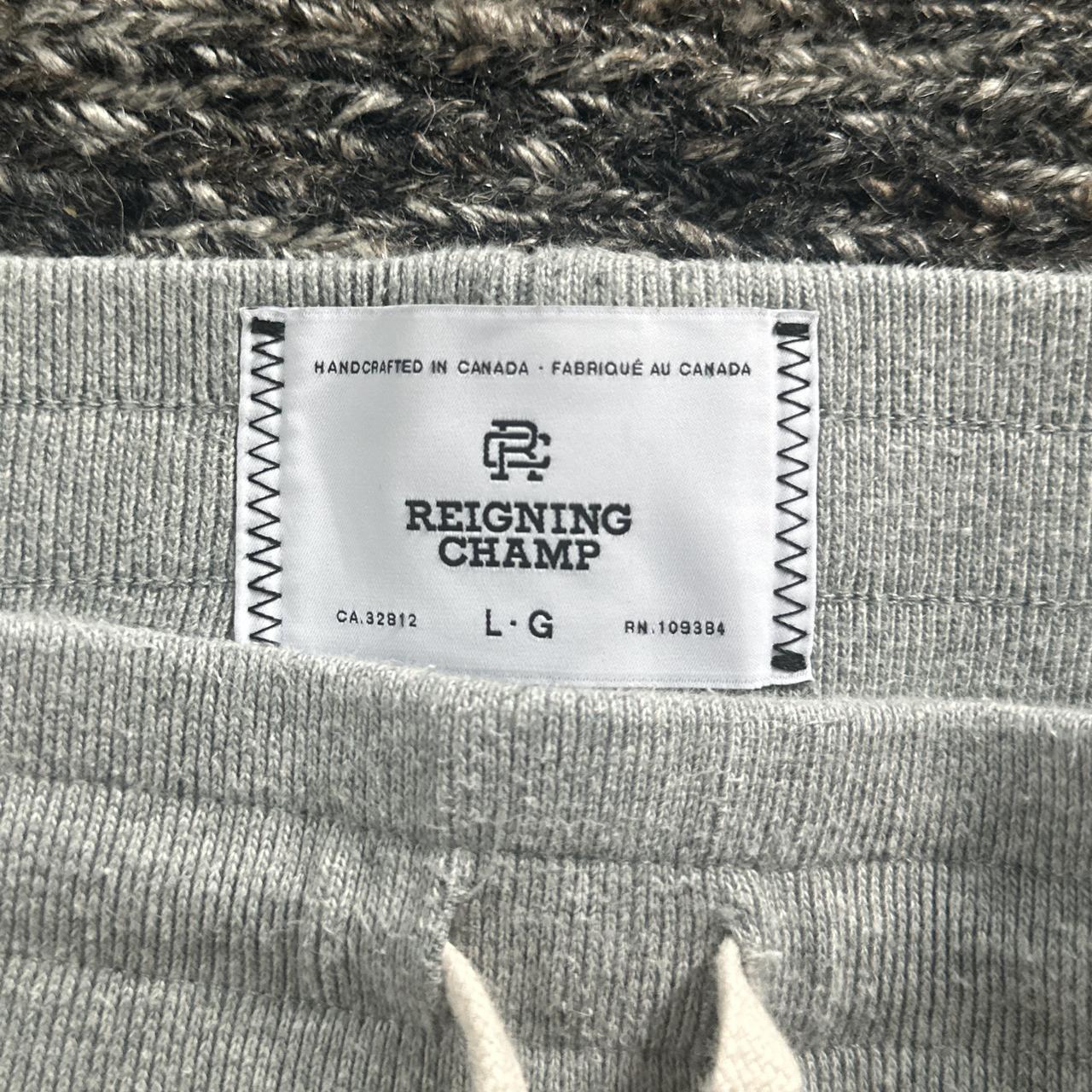 REIGNING CHAMP Gray essentials sweatpants. This is a... - Depop