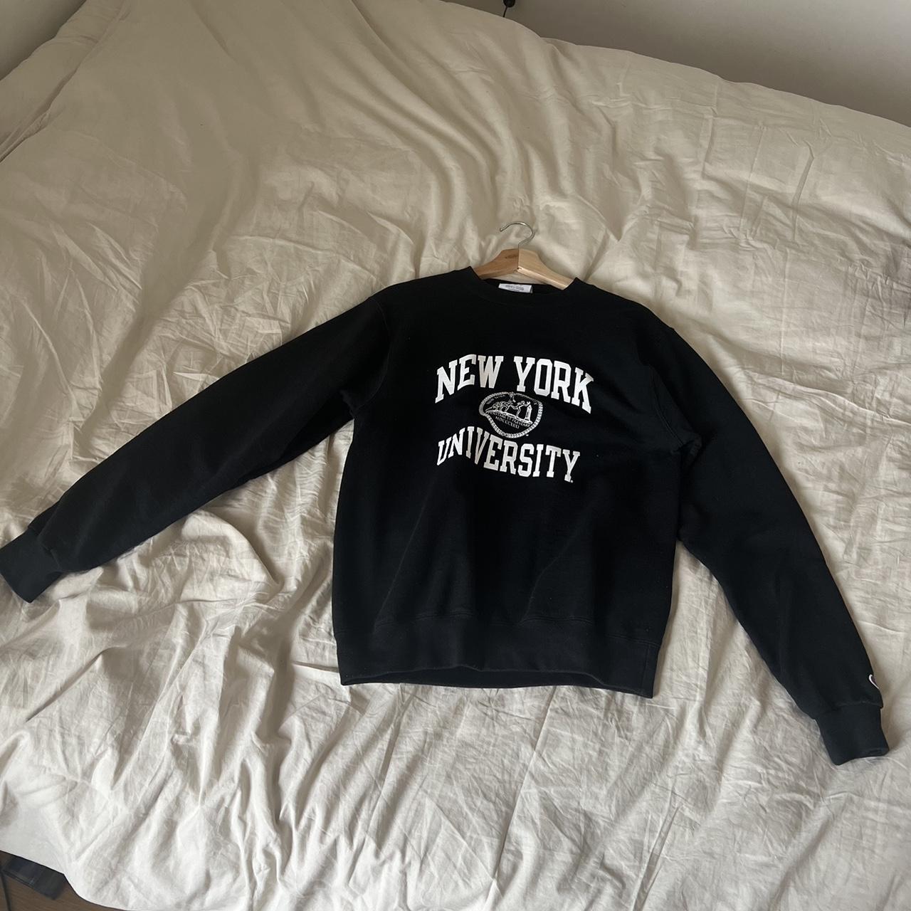 New York University (NYU) Crewneck Sweatshirt in... - Depop