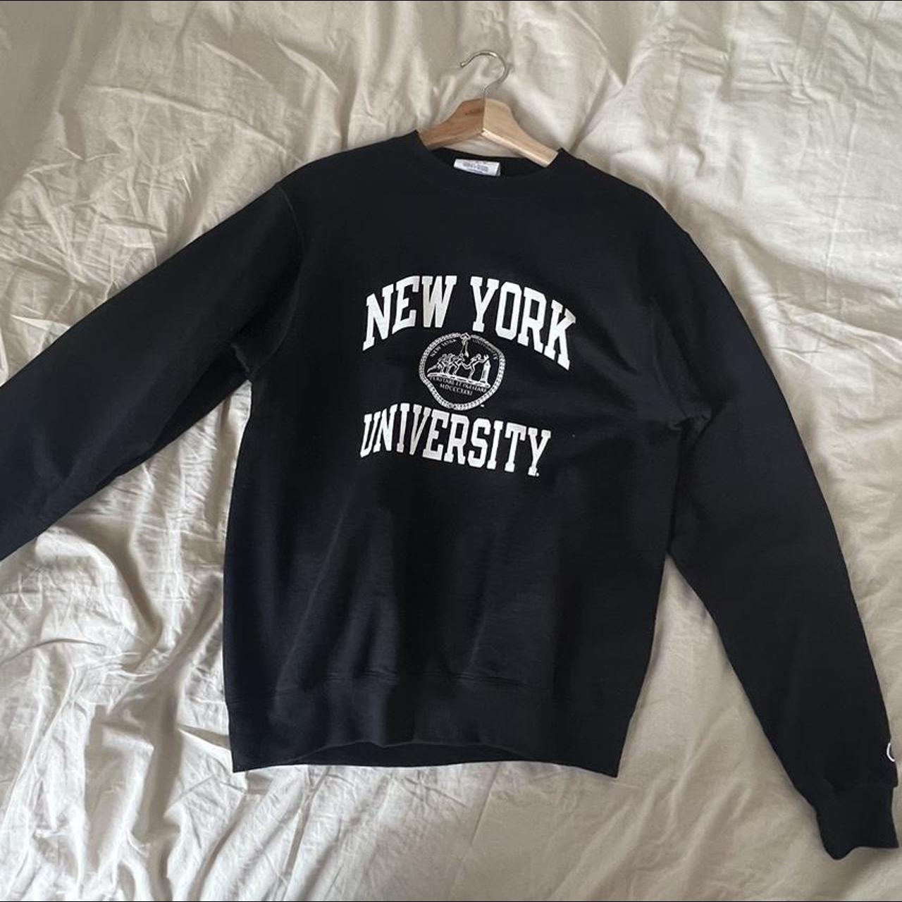 New York University (NYU) Crewneck Sweatshirt in... - Depop