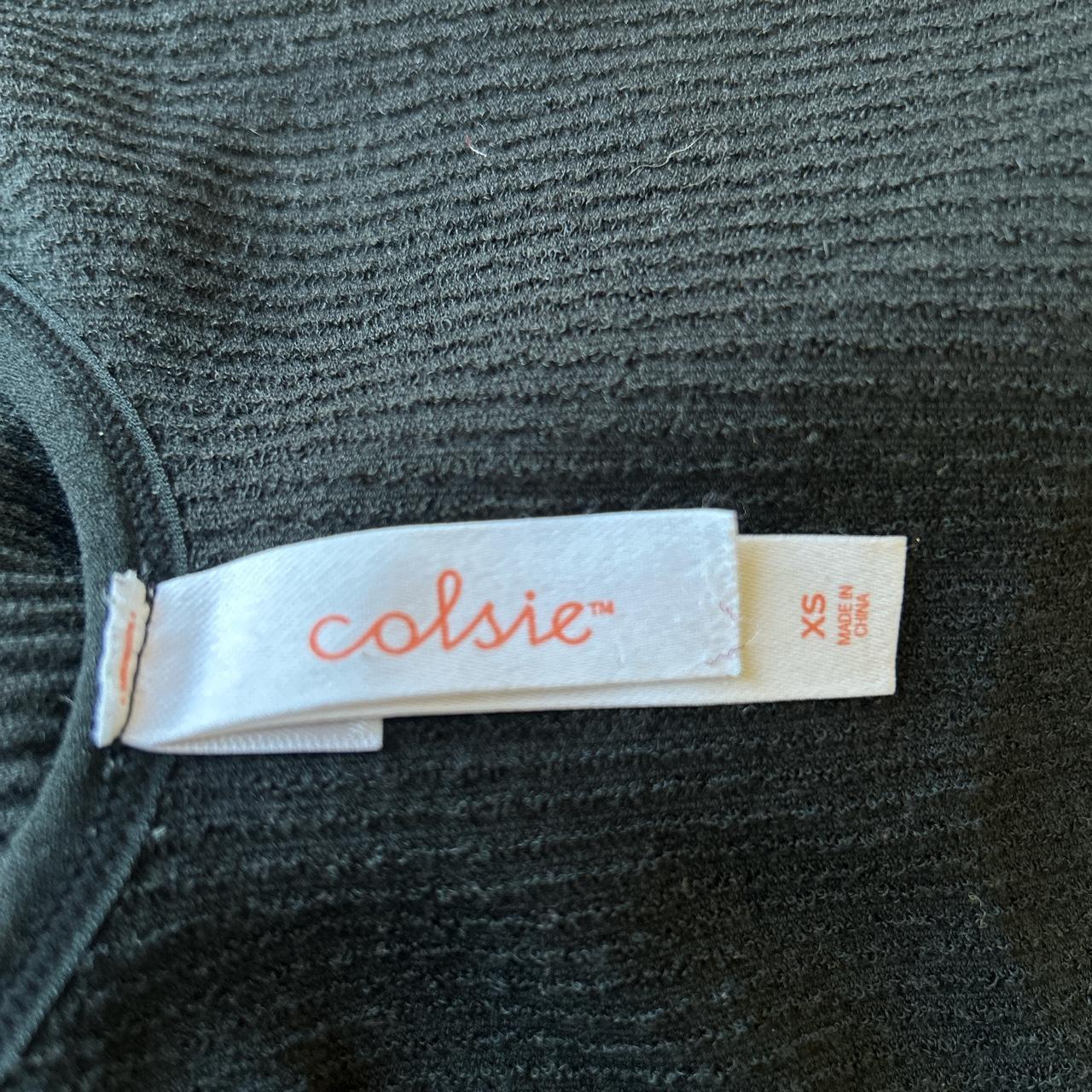 Black ribbed crop top Brand: colsie Size:... - Depop