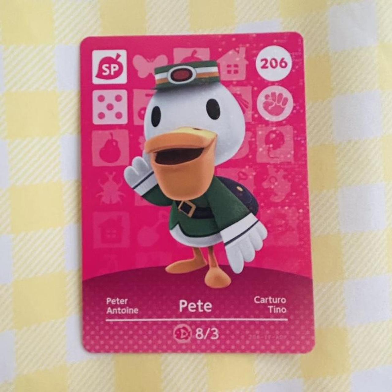 Pete animal crossing card! Works for all games new... | Depop