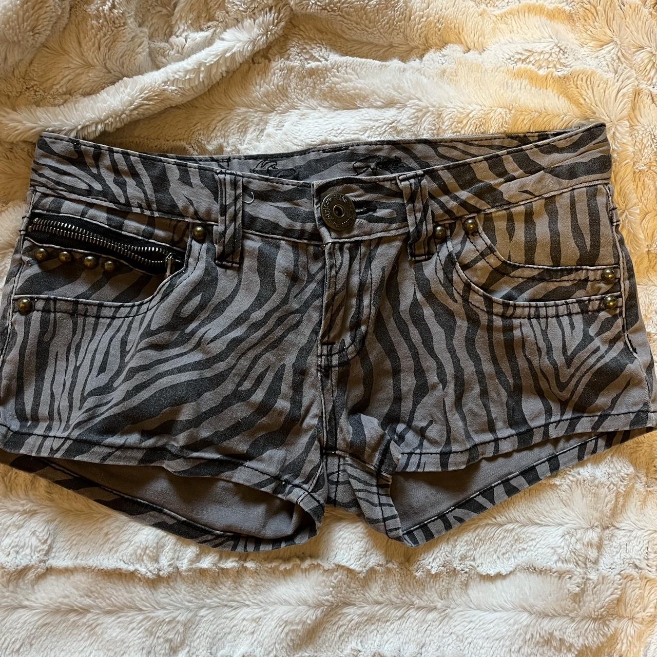 D.i.a Gyaru zebra minishorts Size M Collection... - Depop