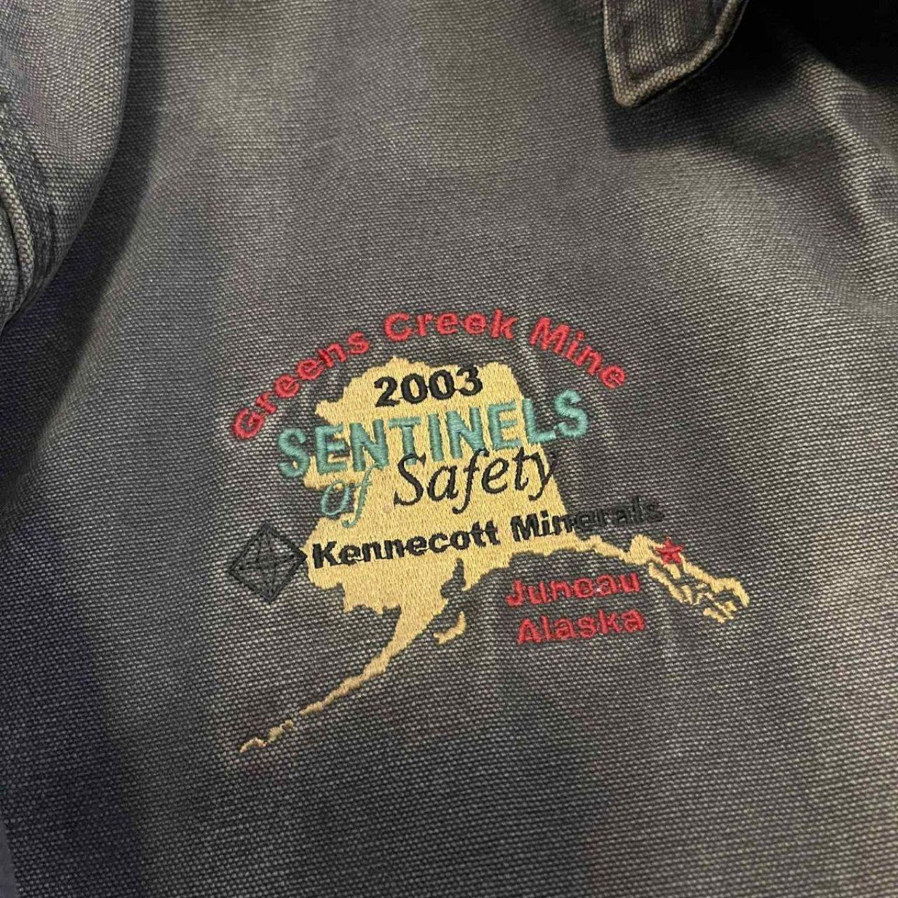 Vintage Carhartt Grey Distressed Detroit Jacket J97... | Depop