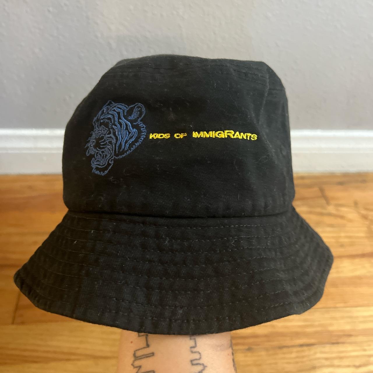 Kids of immigrants bucket hat “Blood, sweat,... - Depop