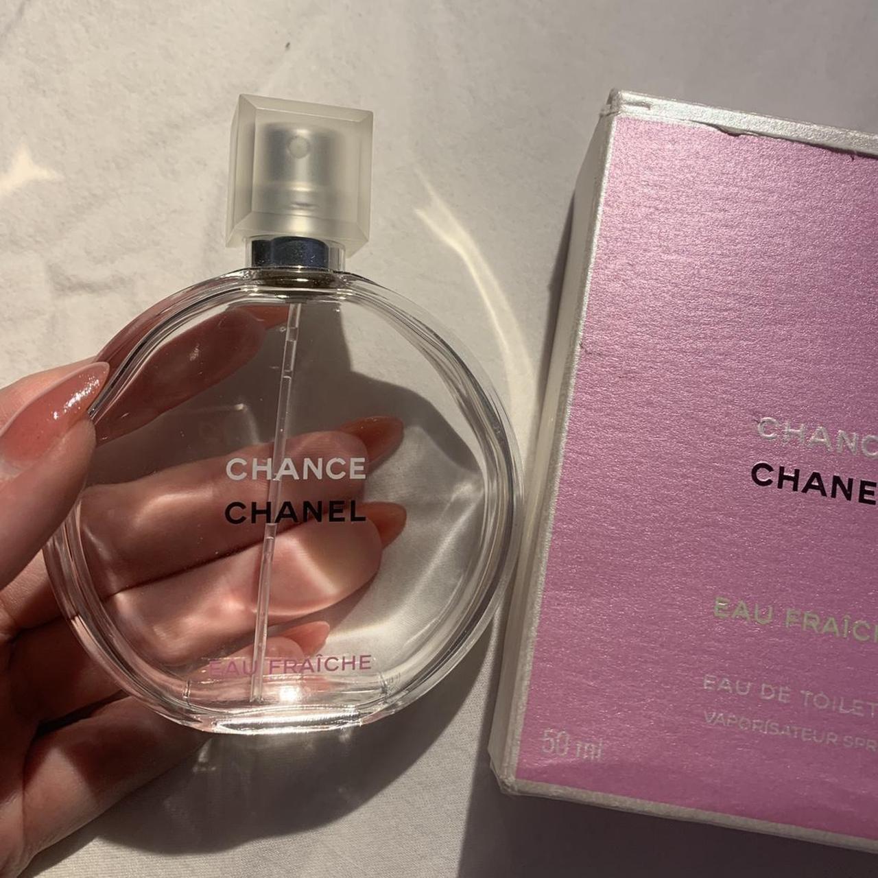 Empty Chanel Chance Eau Fraiche perfume bottle... - Depop