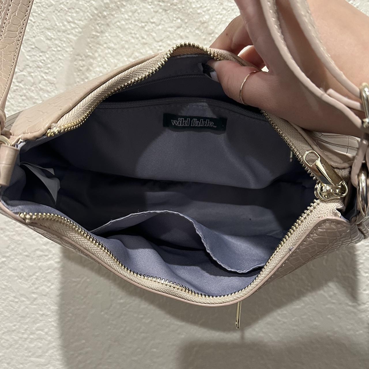 wild fable shoulder bag adjustable strap beige... - Depop
