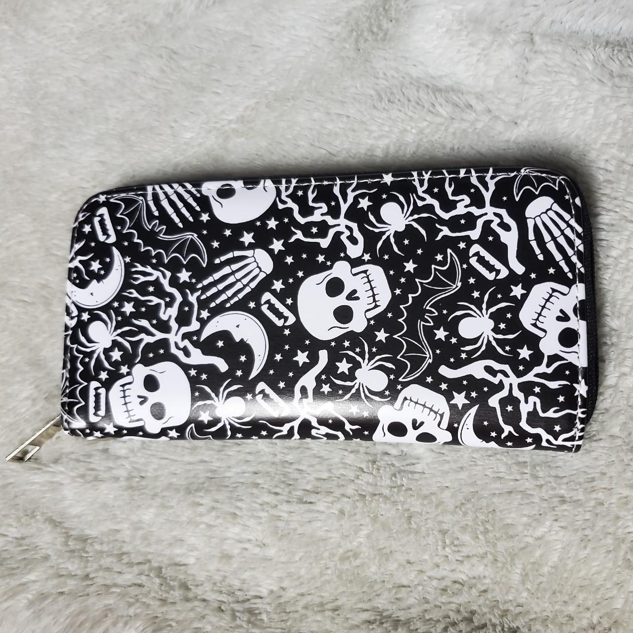 skull wallet brand new full sized #emo #goth ... - Depop