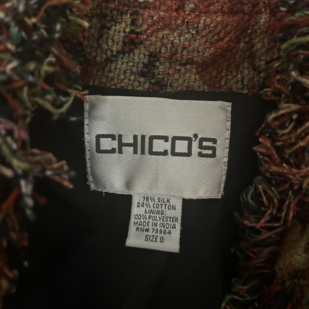 Vintage 90s Chico Silk Jacket Size: 0, fits like a... - Depop