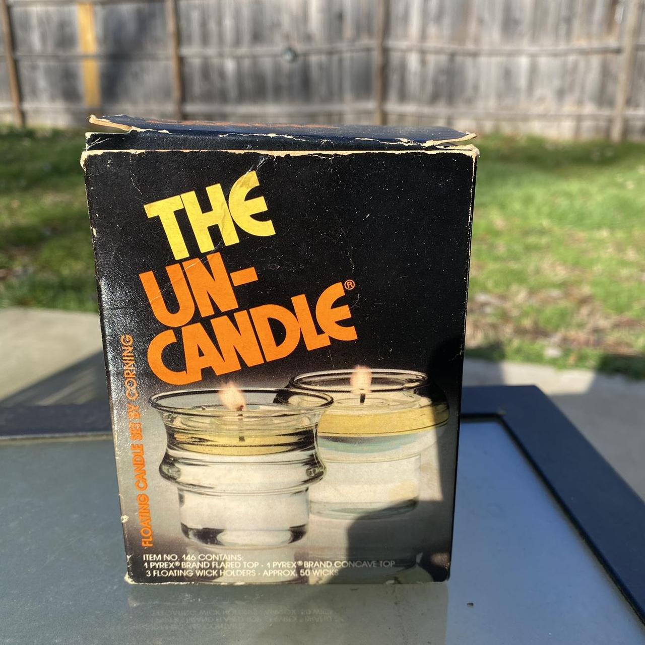 Vintage 70’s Uncandle from Pyrex. Box has two candle... | Depop