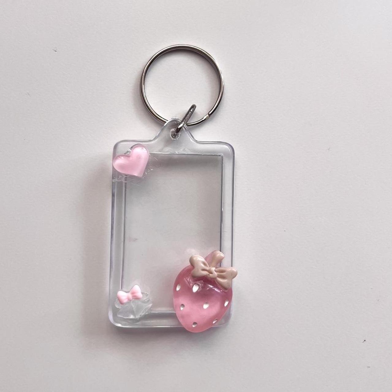 handmade strawberry photo card #photocard #keychain - Depop