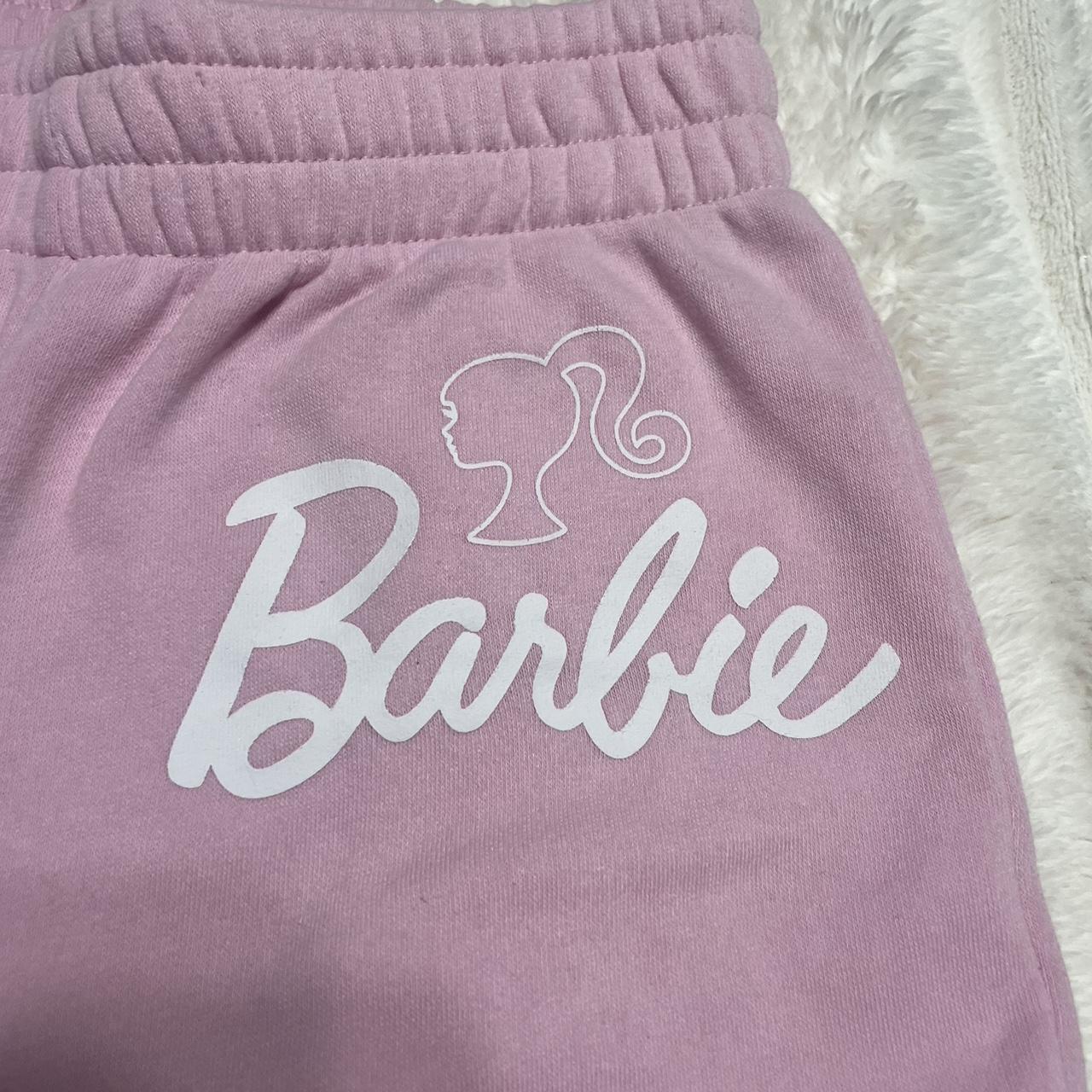 Cute Barbie sweatpants, worn once - Depop