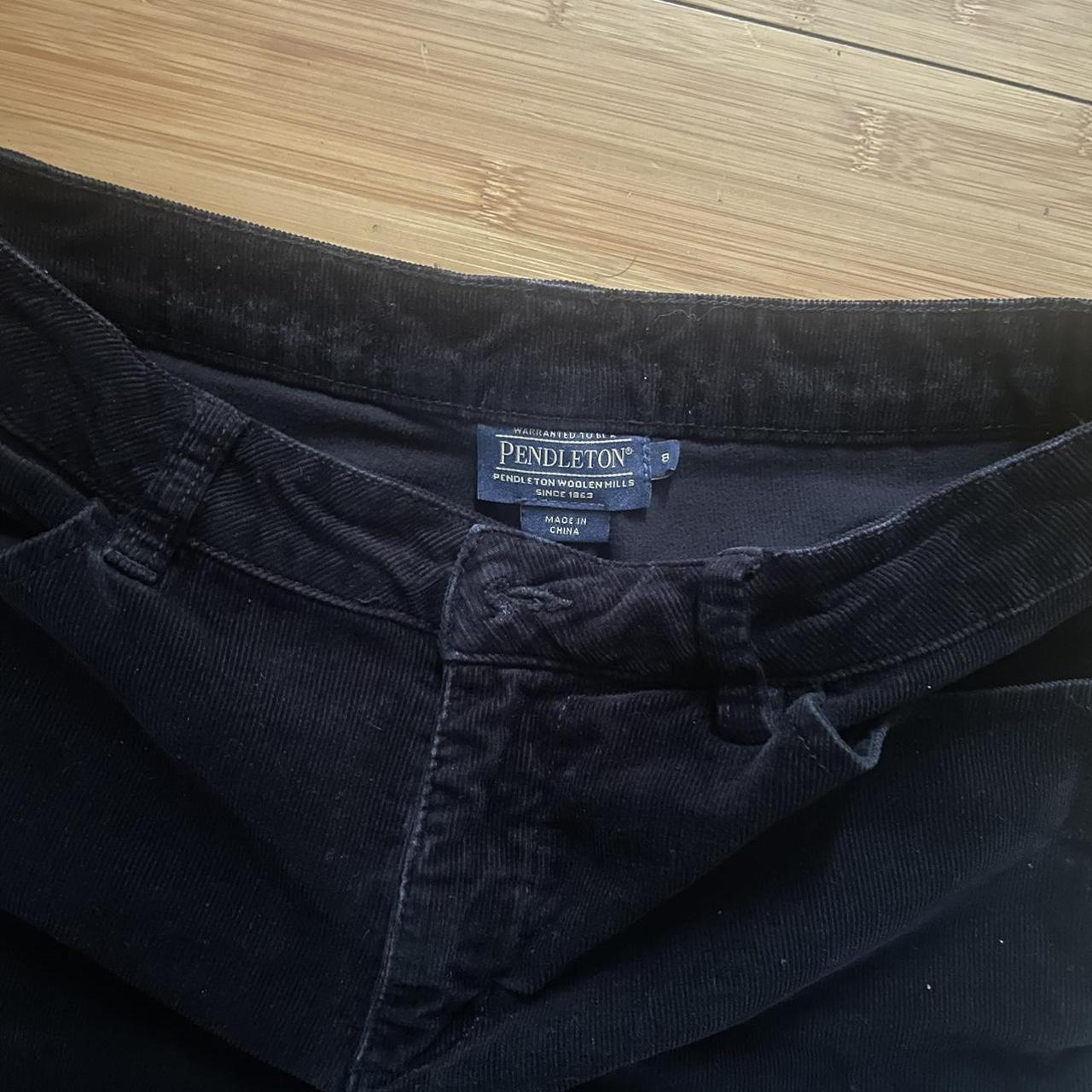 Black Pendleton corduroy jeans w little psychedelic... - Depop