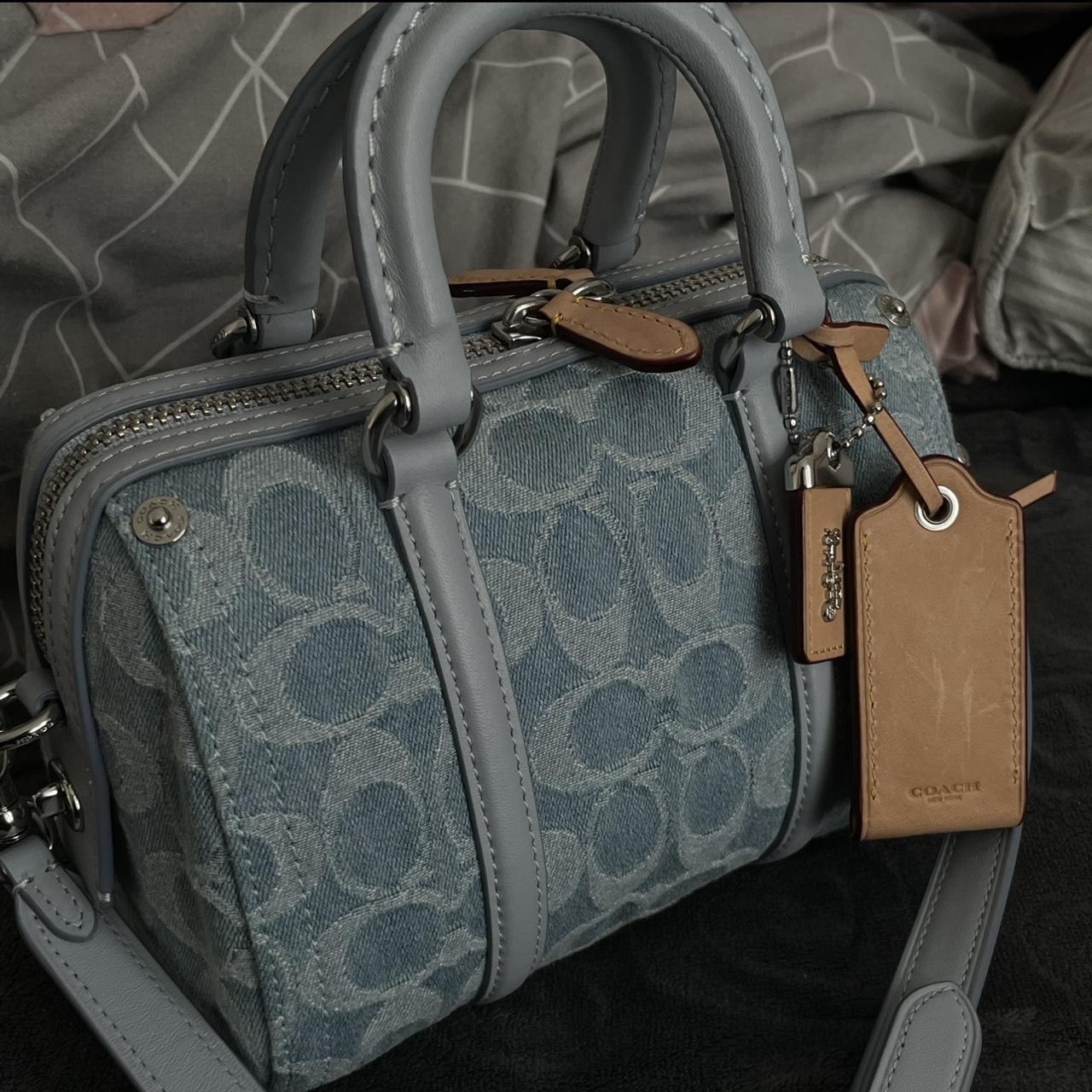Coach Ruby Satchel 18 In Signature Denim bag. so... - Depop