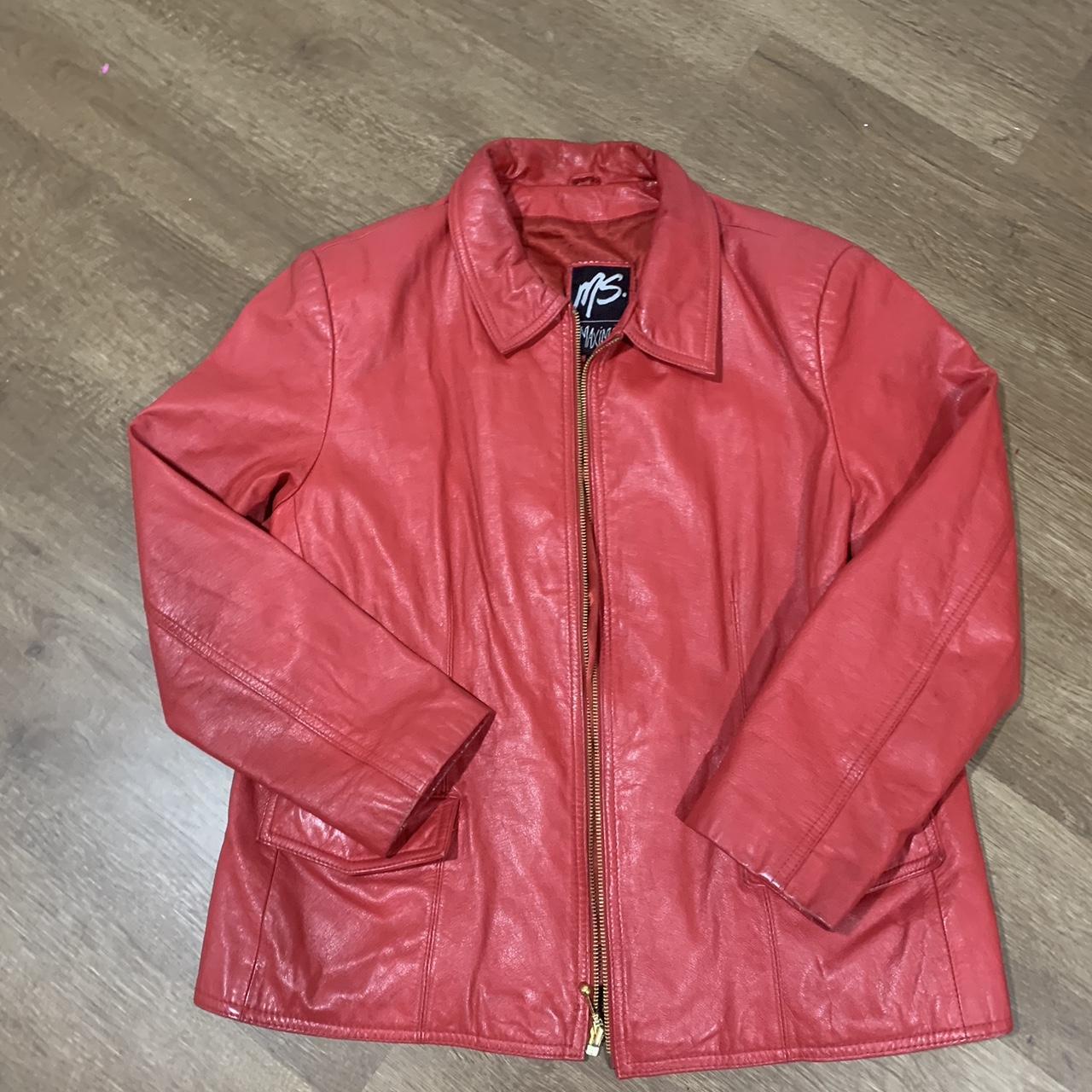 Vintage Ms.máxima leather jacket Women Size... - Depop