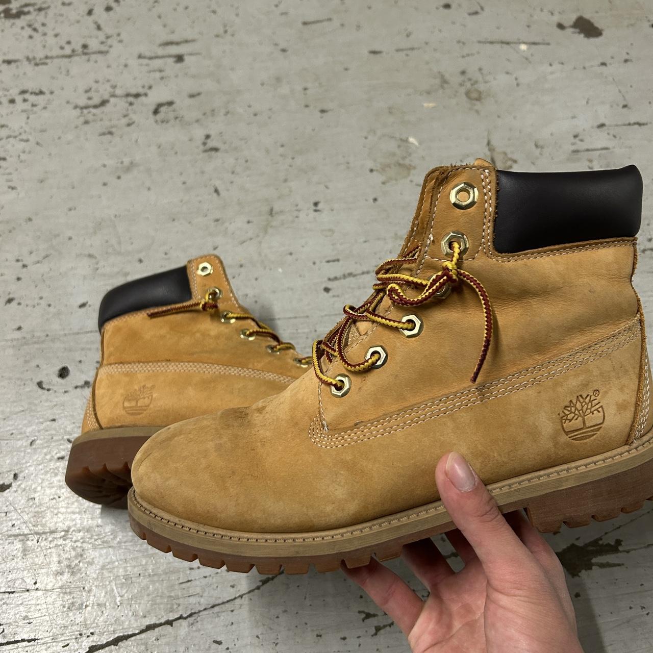 Workwear Tan timberland boots Size: 8 in men... | Depop