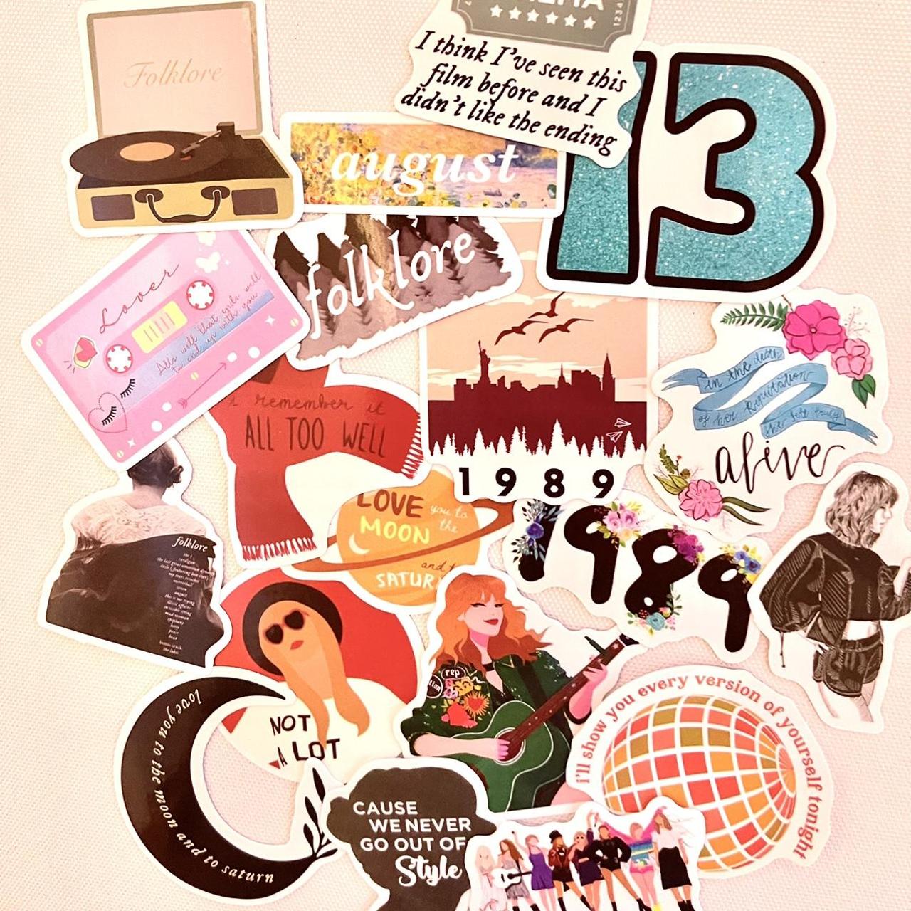 random assortment of 5 taylor swift stickers!... - Depop