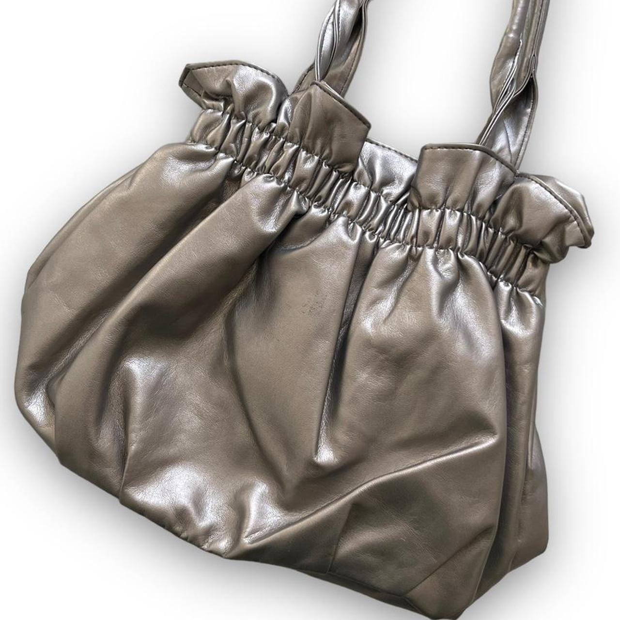 Silver metallic purse Vintage silver purse with... - Depop