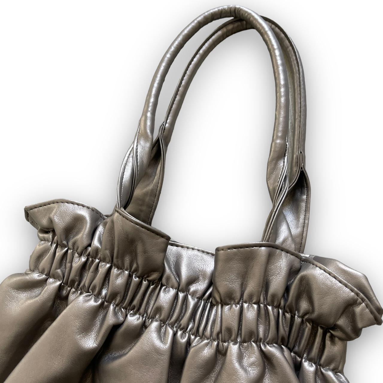 Silver metallic purse Vintage silver purse with... - Depop