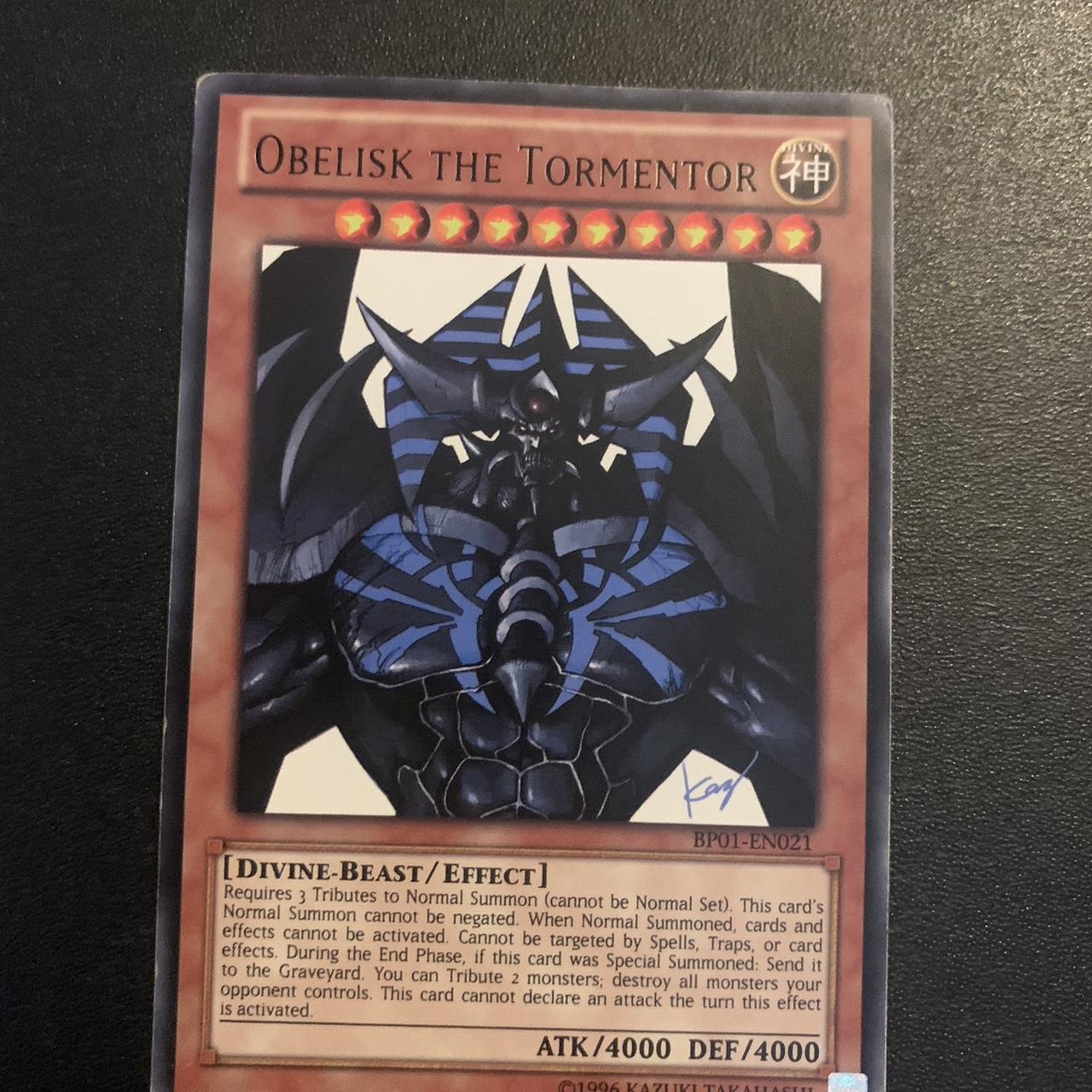 Obelisk the tormentor yugioh card excellent... - Depop