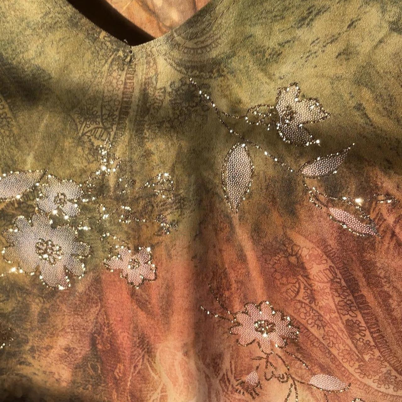 Earthy Fairy Blouse 🧚🏻 sparkly earth tone fairy... - Depop