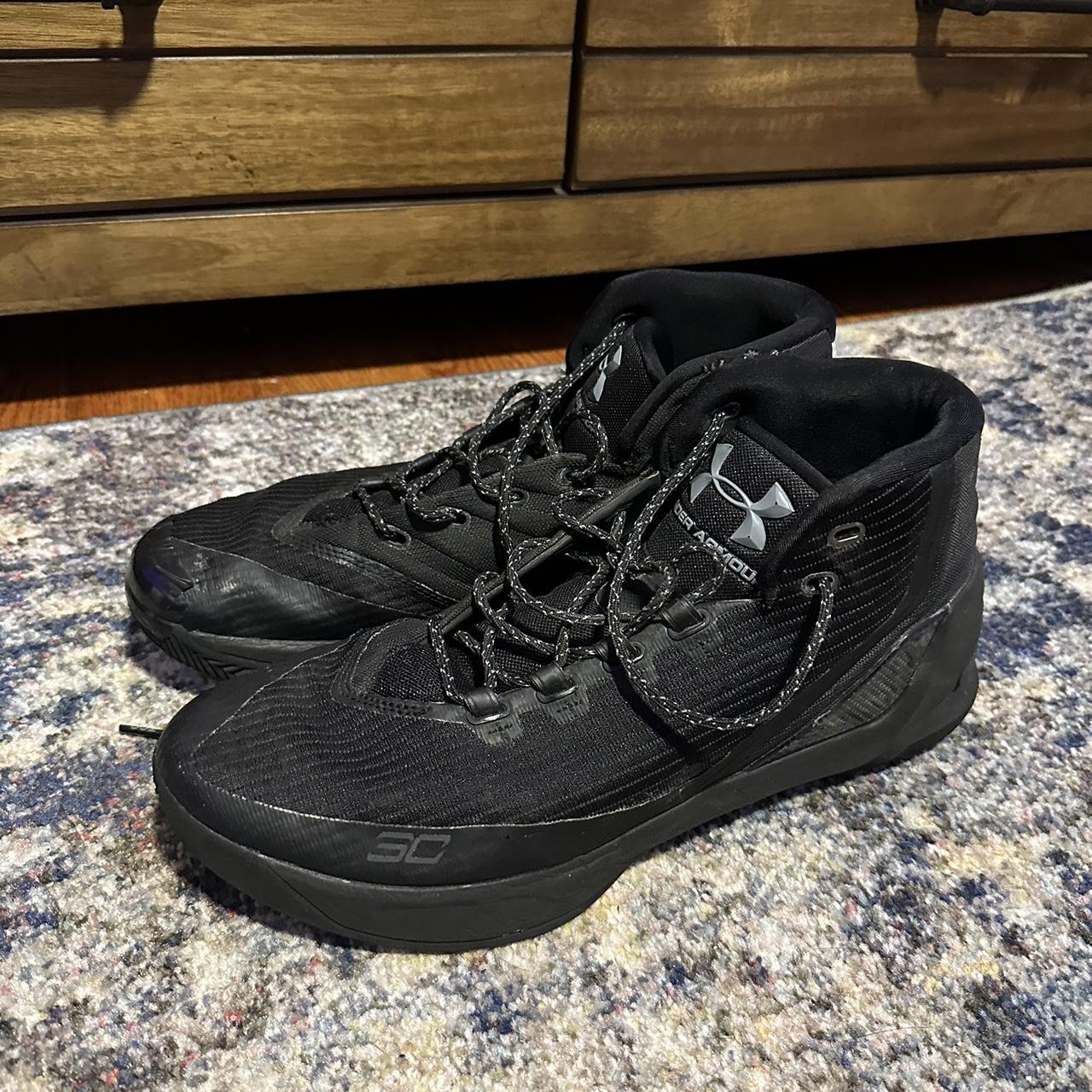 Under Armour Curry 3 “trifecta black” Basketball... | Depop