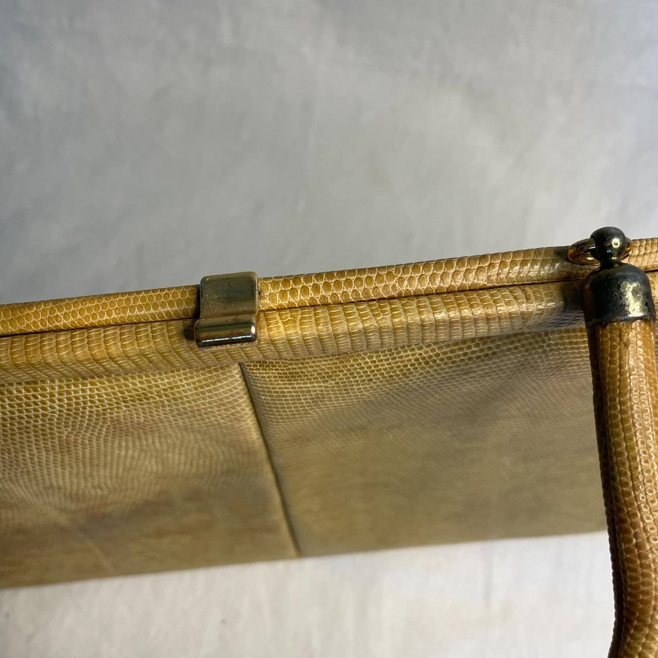 HOLLYWOOD Tan lizard bag Geniune Lizard, Made in... - Depop