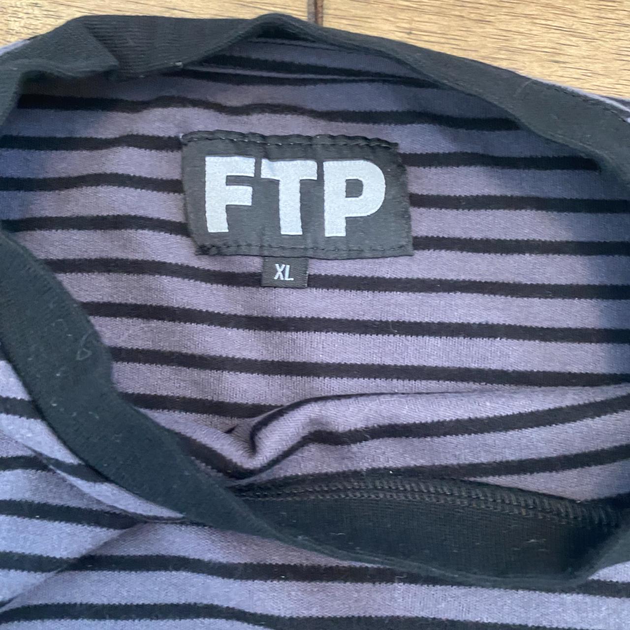 Fuck the Population FTP F Patch Black/Grey Striped... - Depop