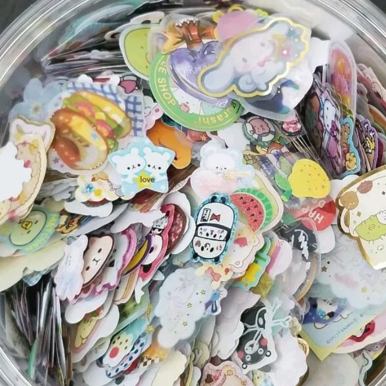 Kawaii Sticker flake 50 pcs GRAB BAG (Sanrio, San-x,... - Depop