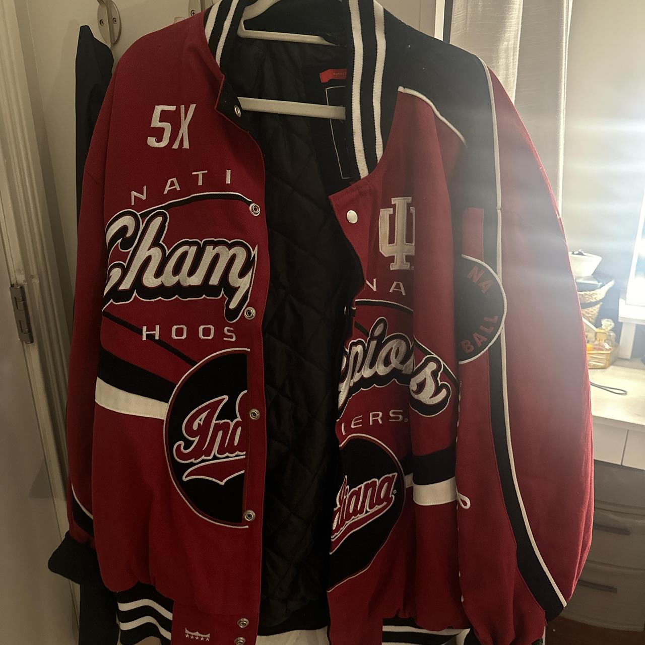 XXL Vintage Indiana University Hoosiers Jacket - Depop