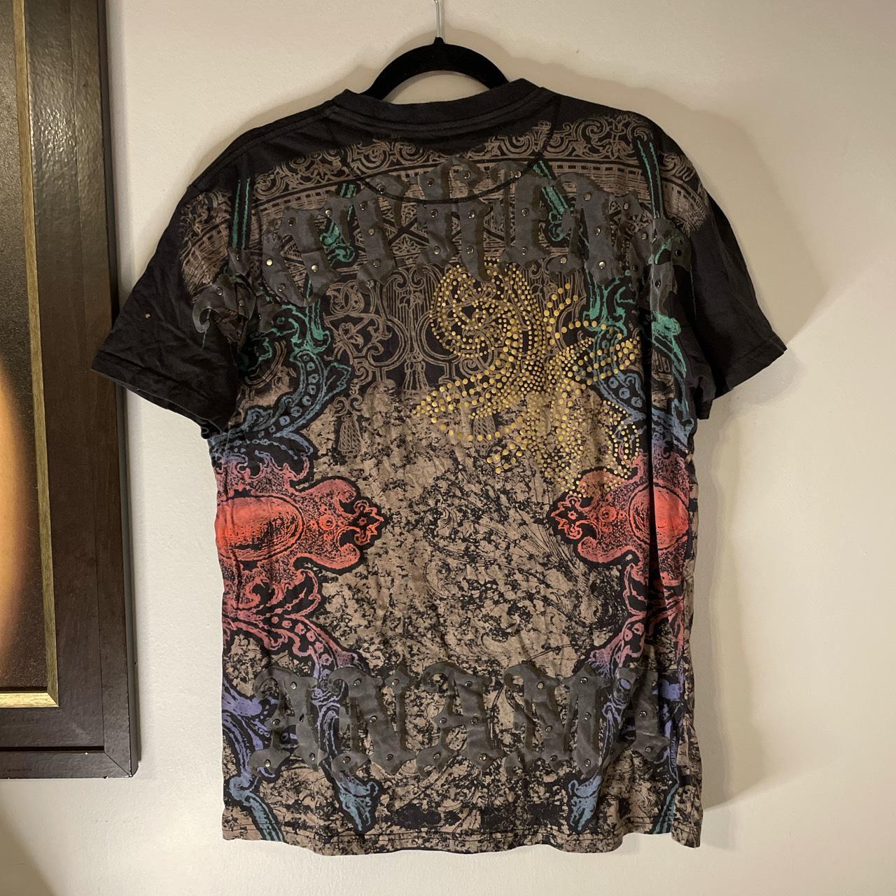 Vintage “Anama” Puff Print Y2k Grunge AOP. Size... - Depop