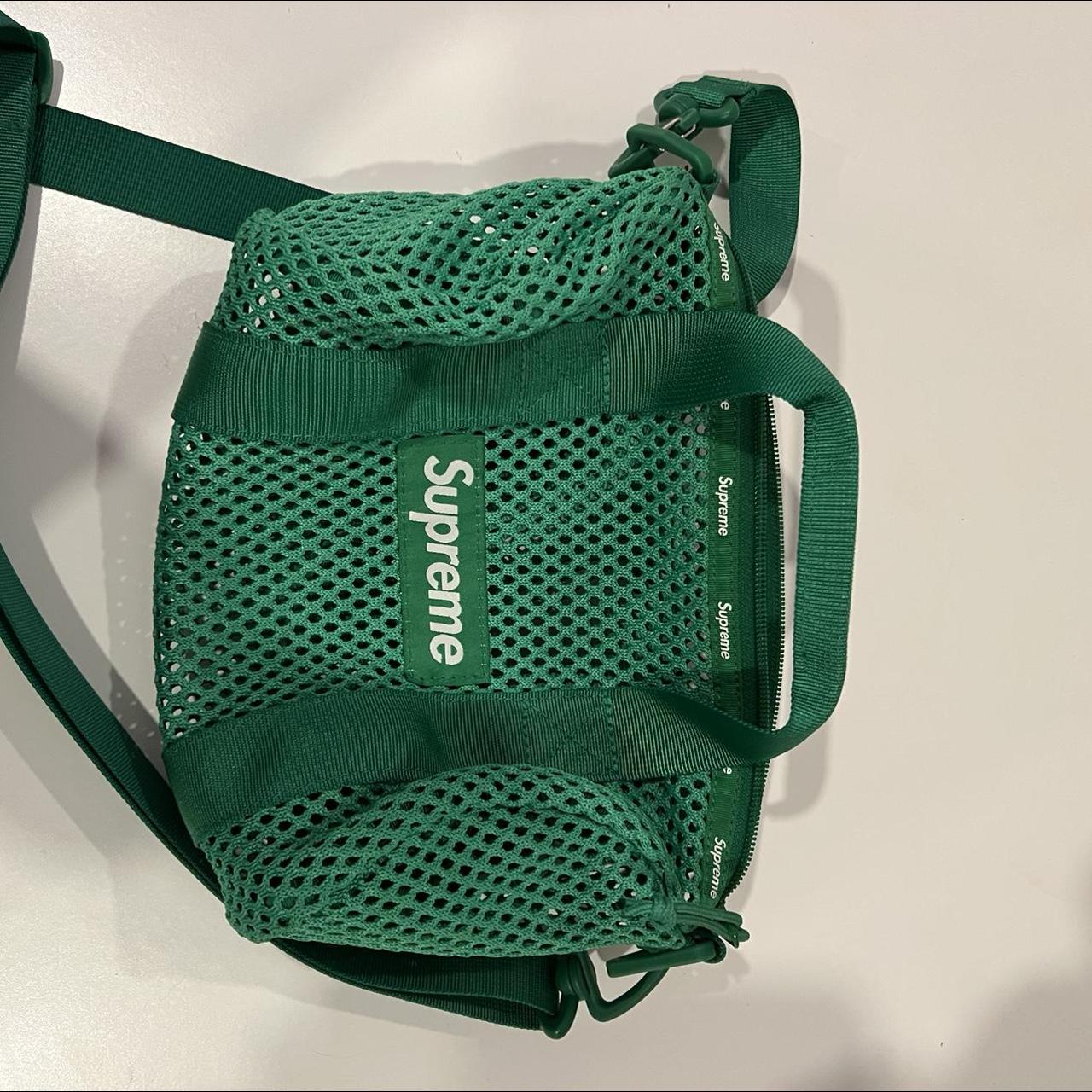 green supreme mini mesh duffel bag. love this but... - Depop
