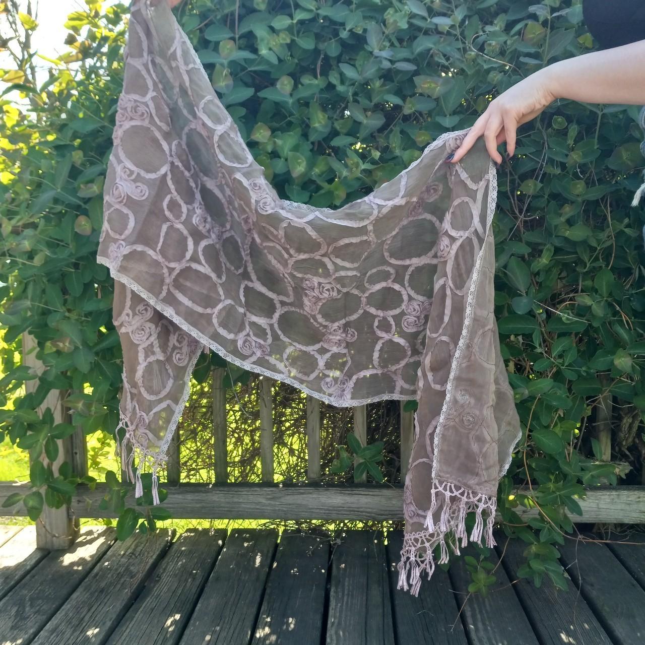 Brown Fairy Scarf 68in x 16.5in Wear as a shawl or... - Depop
