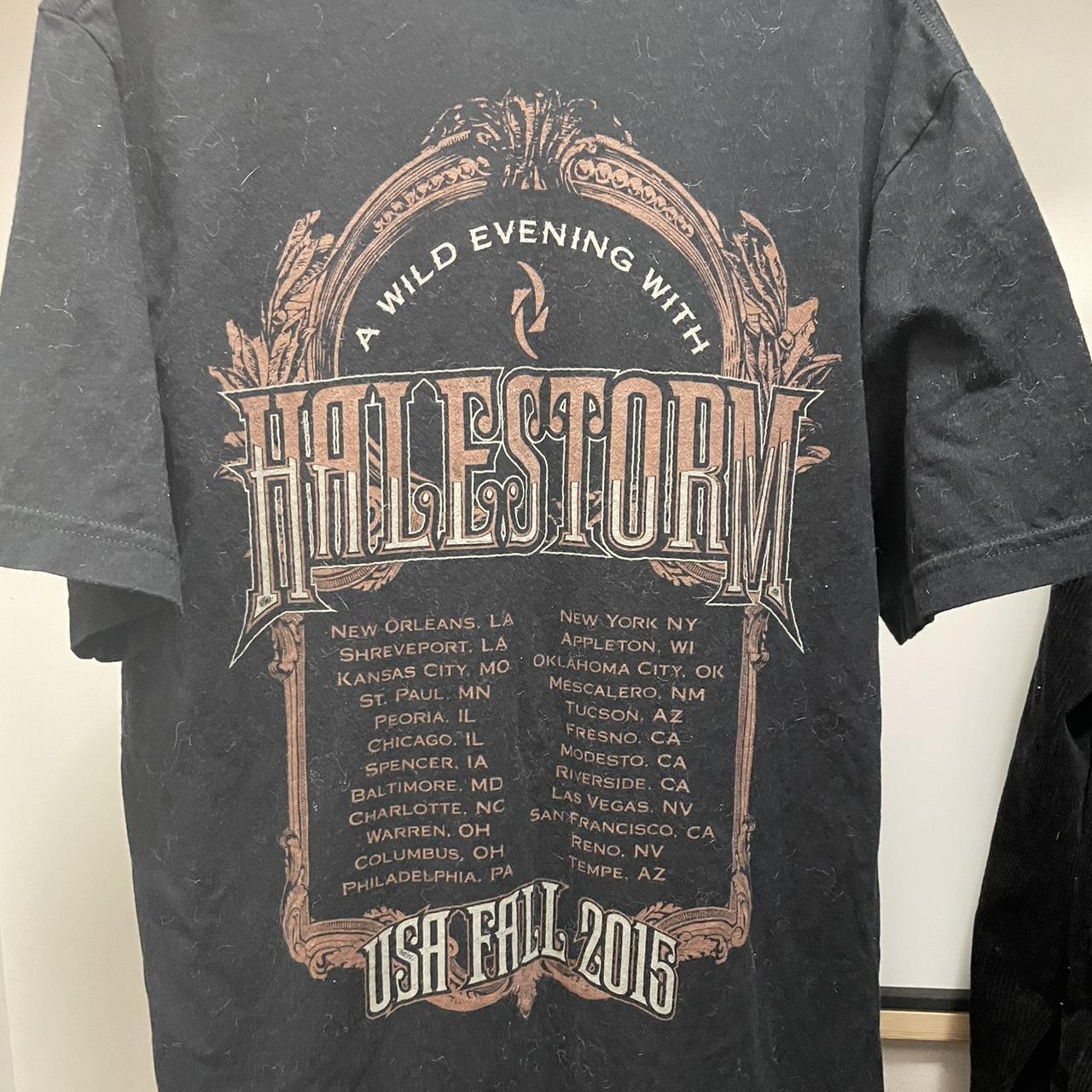 2015 halestorm live tour T-shirt Great condition no... - Depop