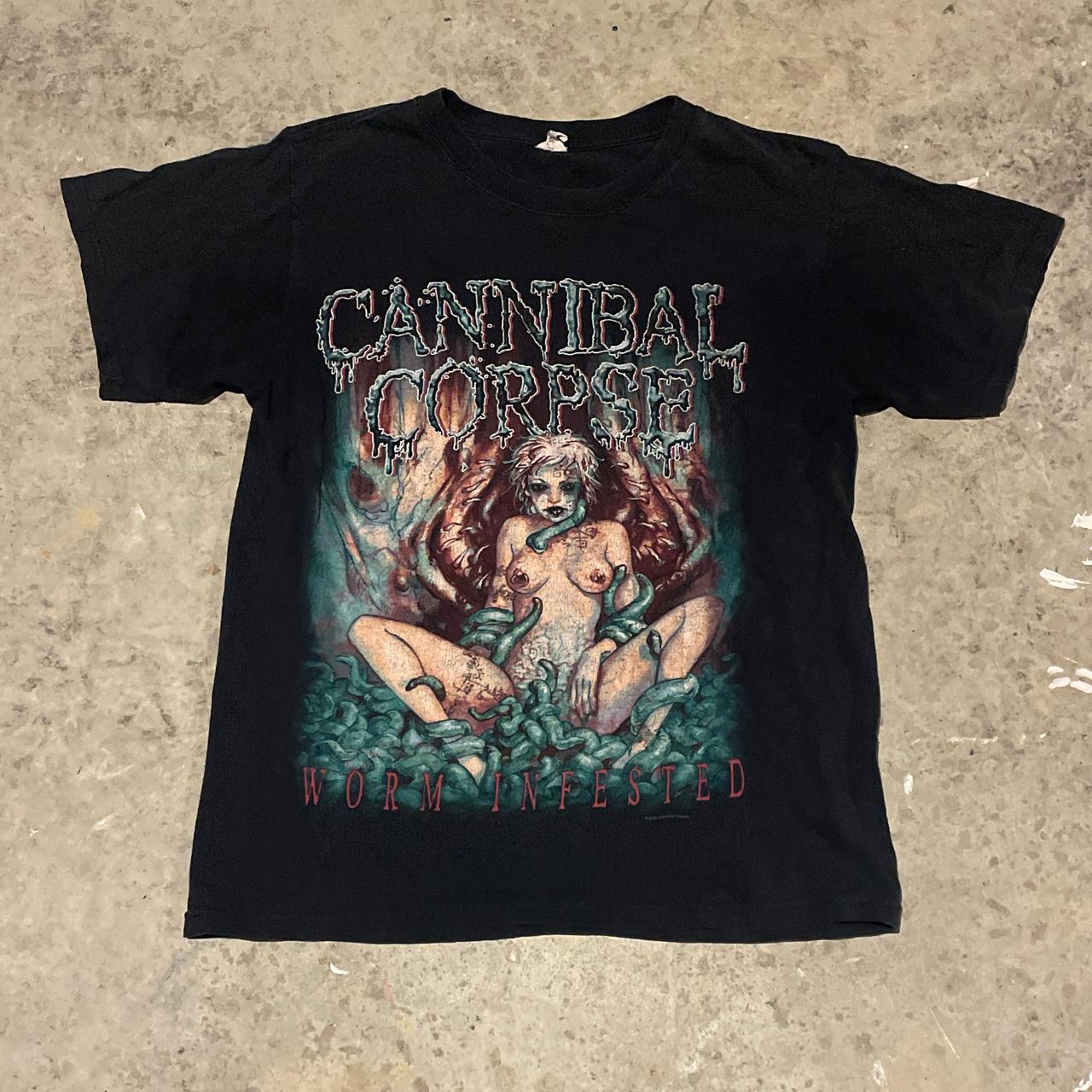 Vintage 2002 cannibal corpse worm infested death... | Depop