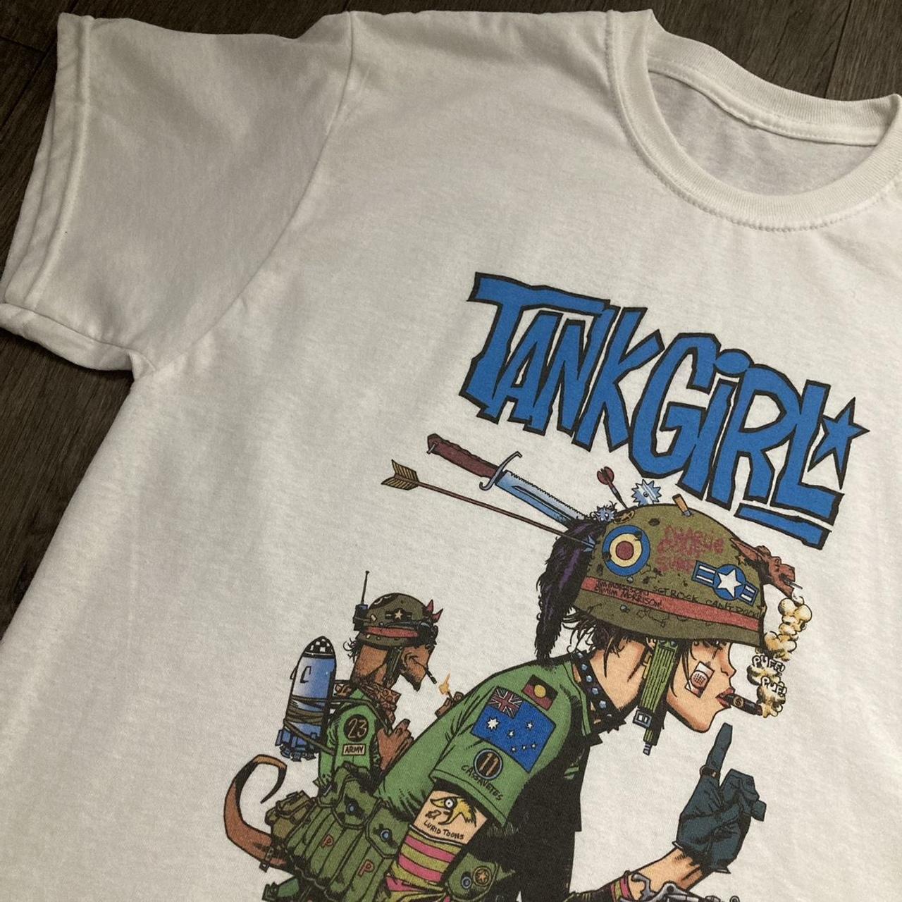 TANK GIRL UNISEX TSHIRT TANKGIRL GILDAN 100% HEAVY... - Depop