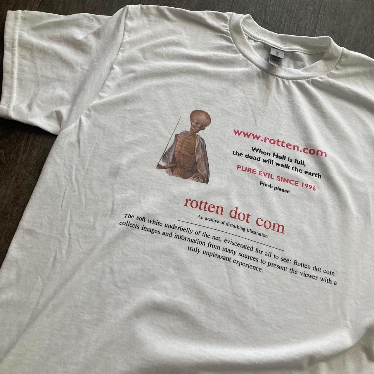 ROTTEN DOT COM GILDAN HEAVY COTTON UNISEX TSHIRT... - Depop