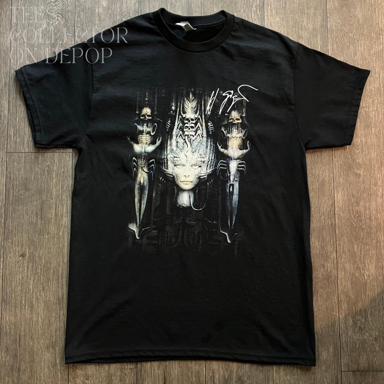 LI II HR GIGER UNSEX GILDAN BRAND TEE HEAVY COTTON... | Depop