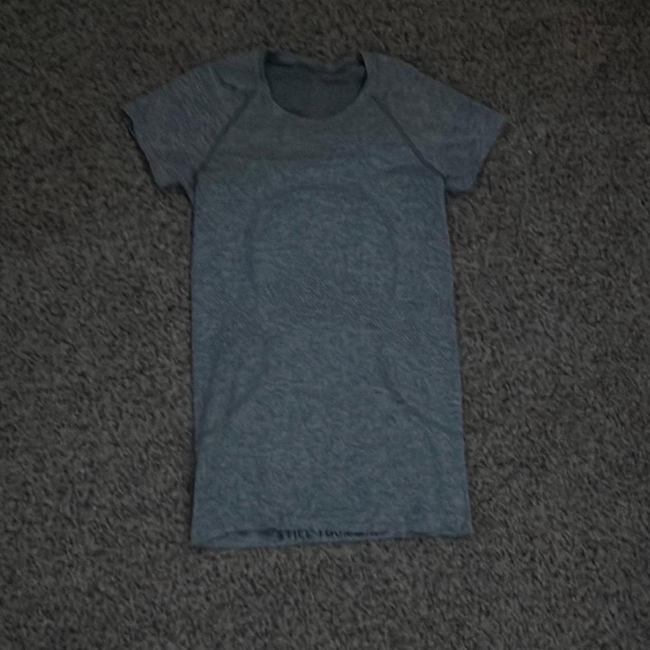 lululemon grey swiftly short sleeve | Depop
