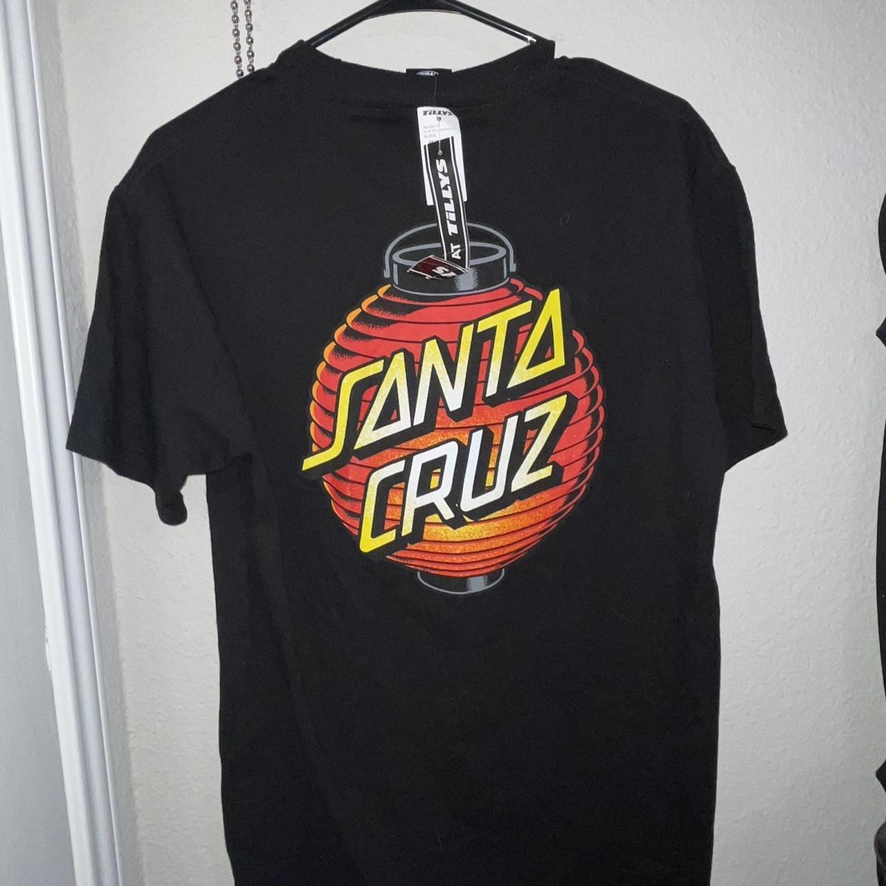 Santa Cruz Men's Black T-shirt | Depop