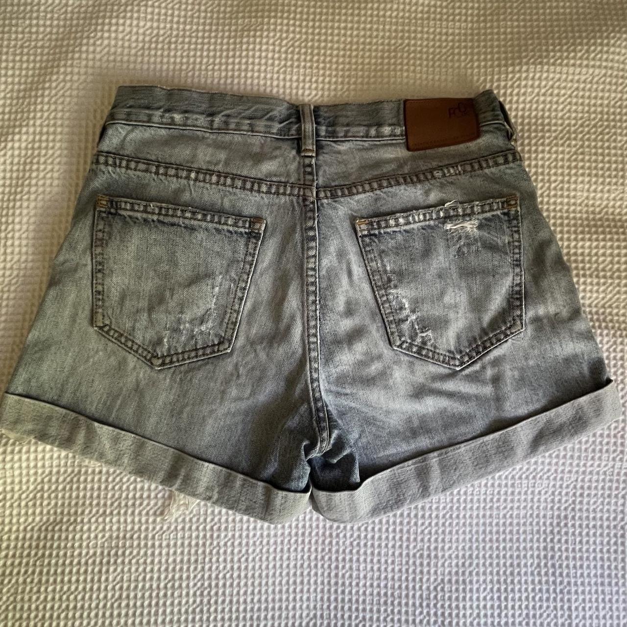 french connection denim shorts size 8 - Depop