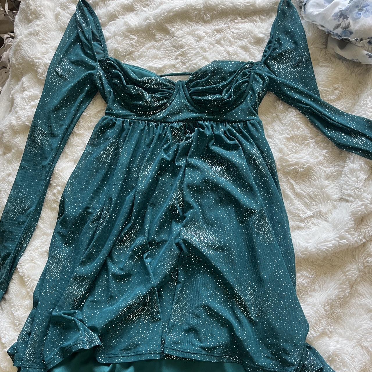 Green Lucy in the sky dress Size small - Depop