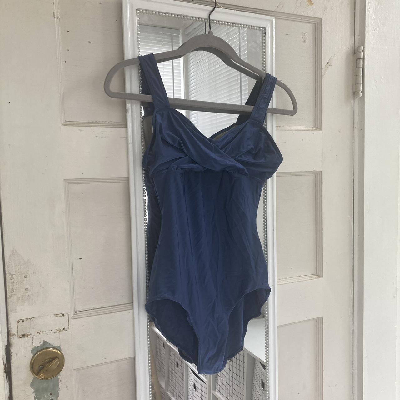 Blue leotard 🫐 Pretty blue leotard with a twist in... - Depop