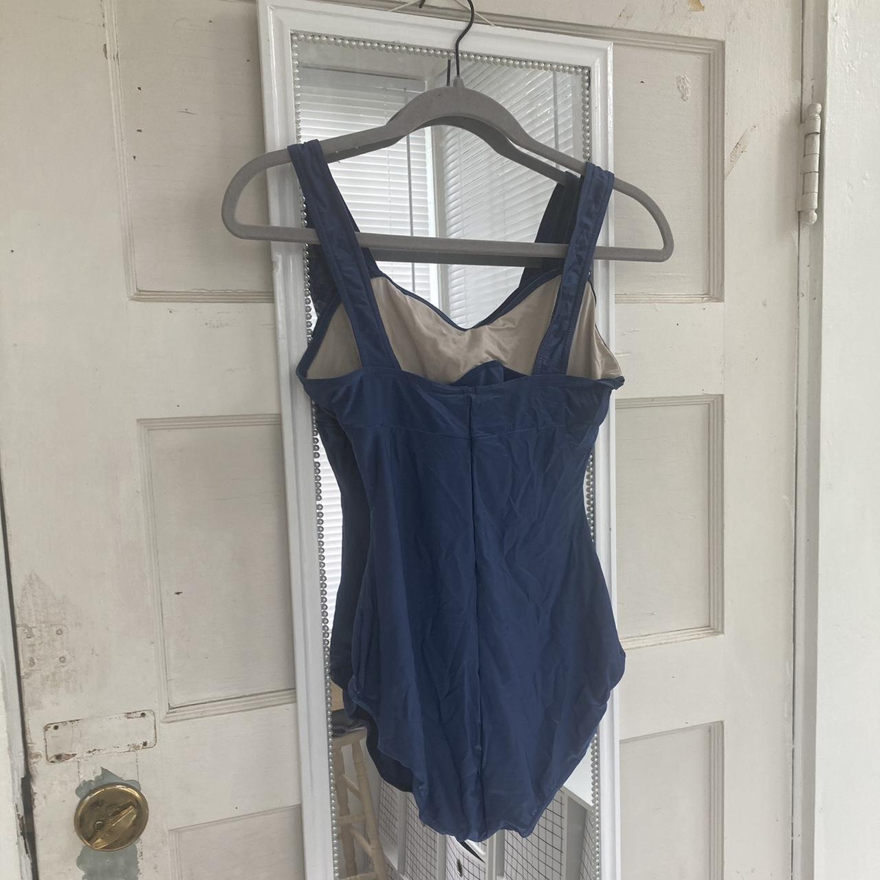 Blue leotard 🫐 Pretty blue leotard with a twist in... - Depop