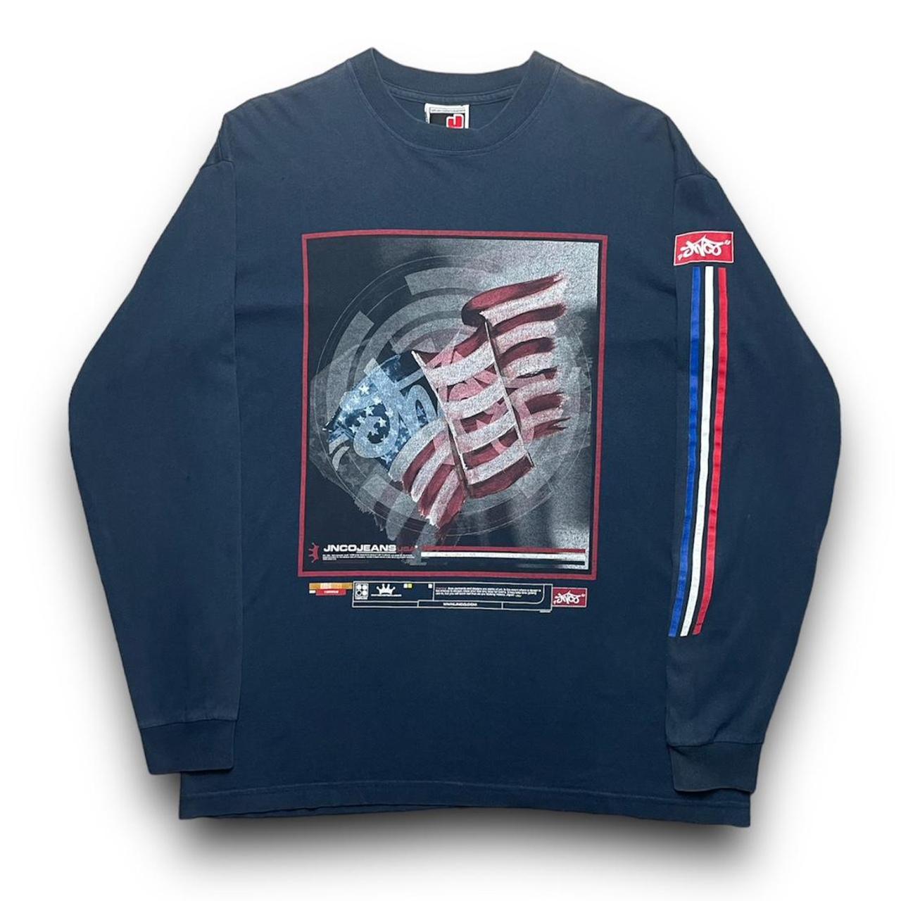 early 2000s JNCO long sleeve, some fading on... - Depop