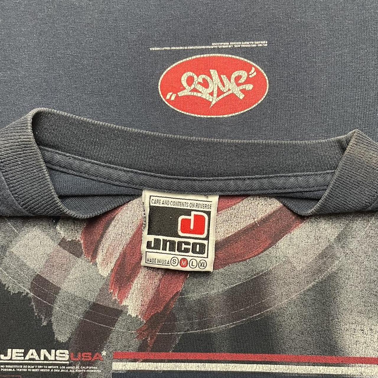 early 2000s JNCO long sleeve, some fading on... - Depop