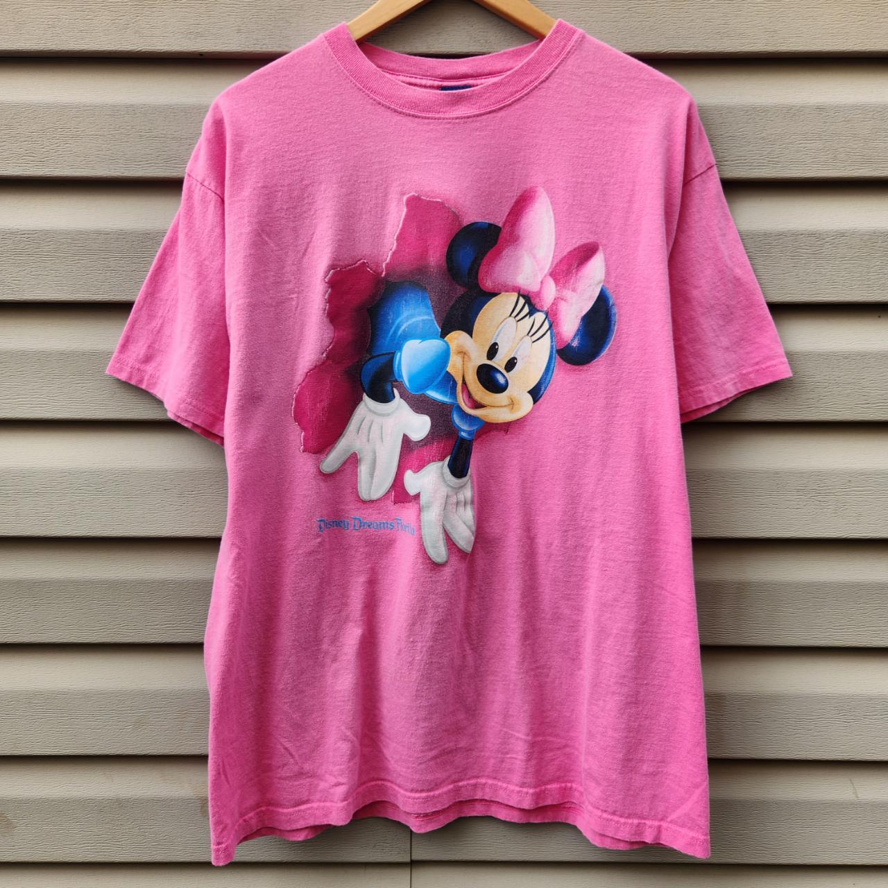 Y2k Minnie Mouse Pink Tee Condition: 9/10 - Minimal... - Depop