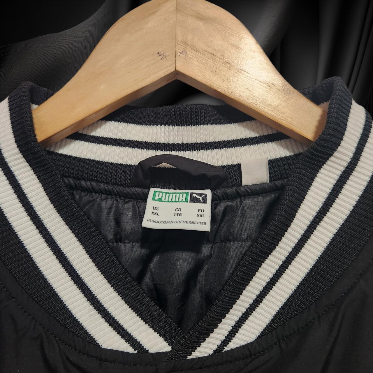 Puma Big Letter Varsity Jacket Black Yellow Mens... - Depop